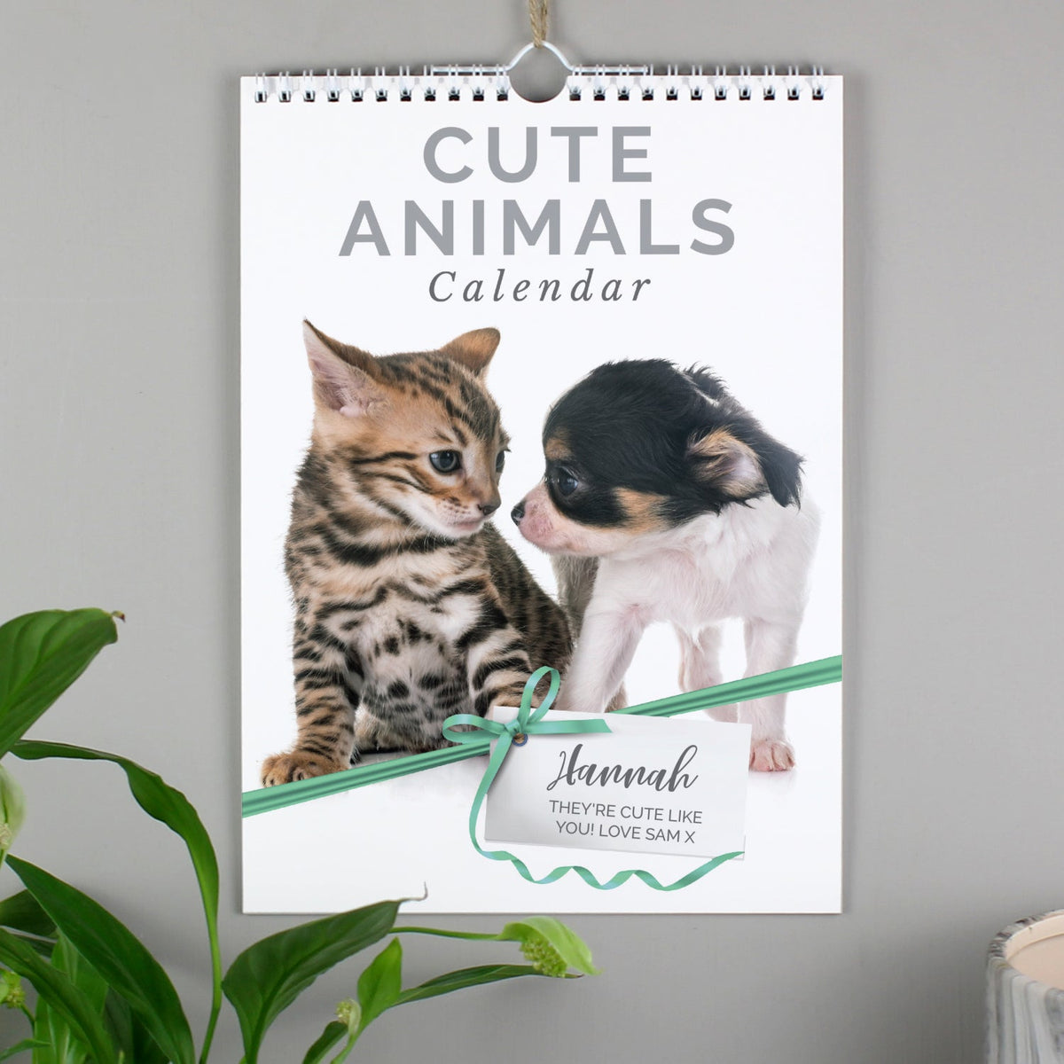 Personalised A4 Cute Animals Calendar | Custom Gift – Gift Moments
